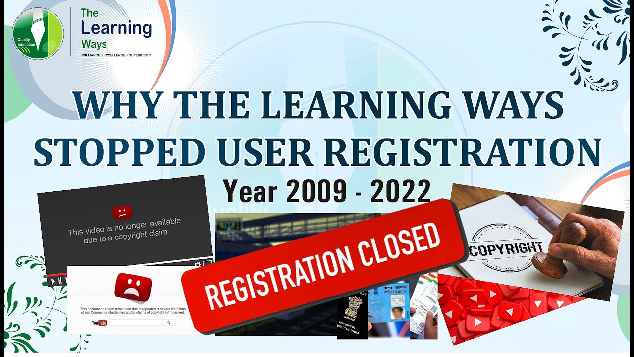 Why The Learning Ways Has Stopped Registration - YouTube