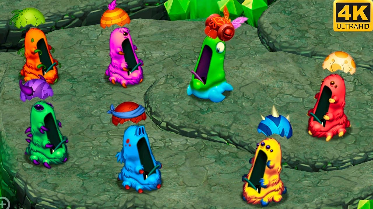 Prismatic Yelmut - all versions (My Singing Monsters: Dawn Of Fire) 4k ...