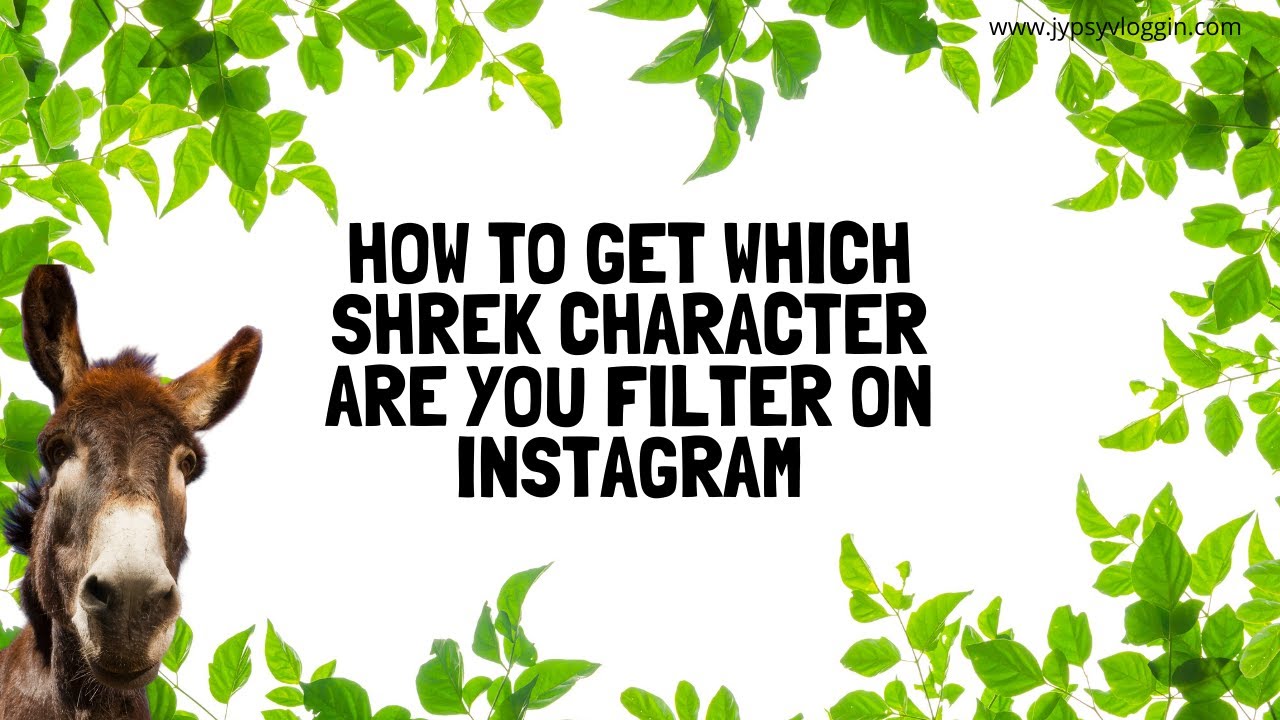 How to get which Shrek character are you filter on Instagram - YouTube