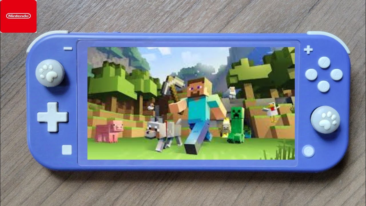 Minecraft Nintendo Switch Lite Gameplay - YouTube