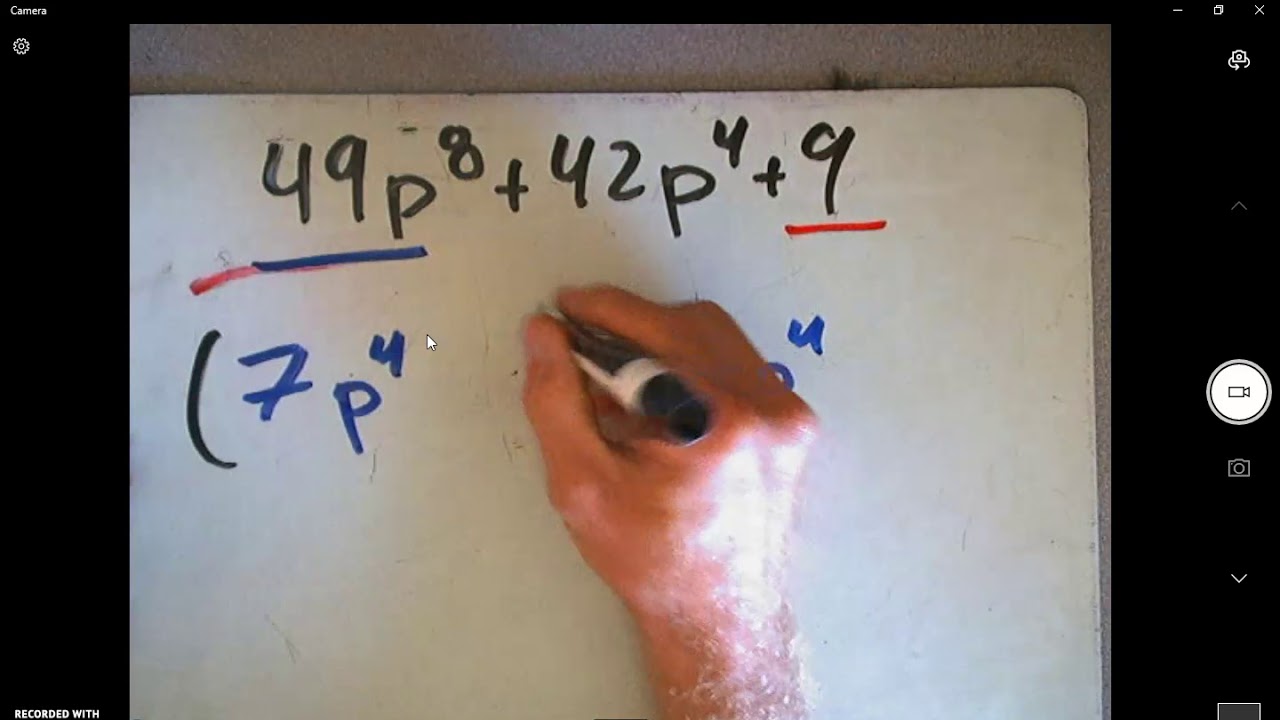 Factor polynomials using structure - YouTube