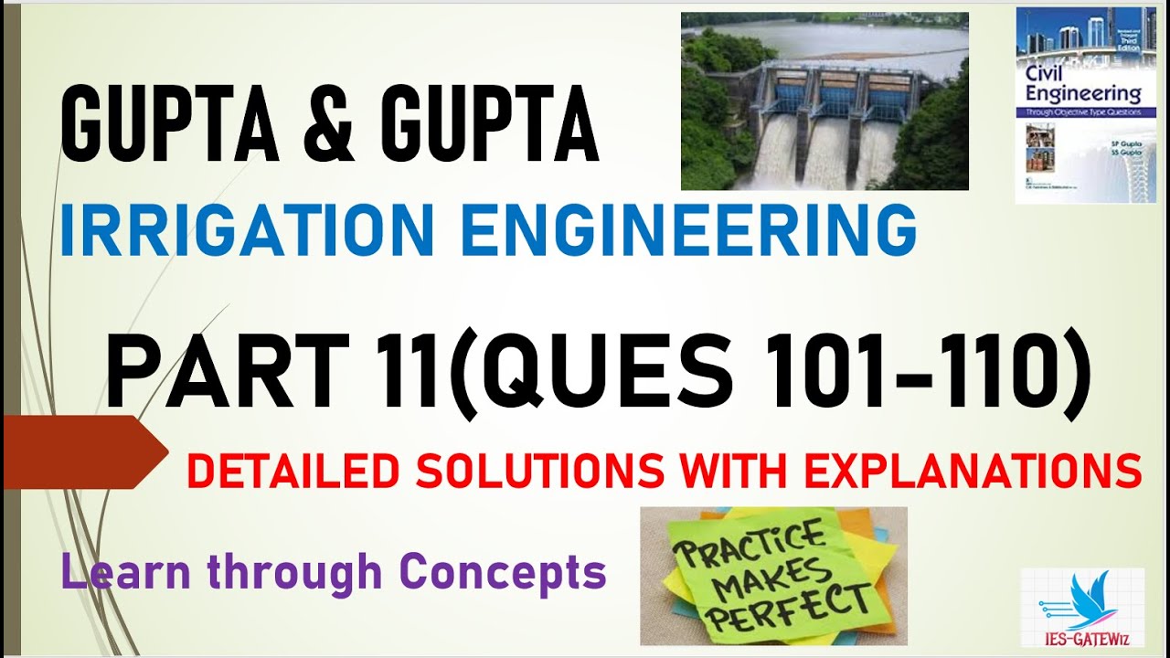 Irrigation Engineering |Gupta & Gupta|Learn through Concepts|Detailed ...