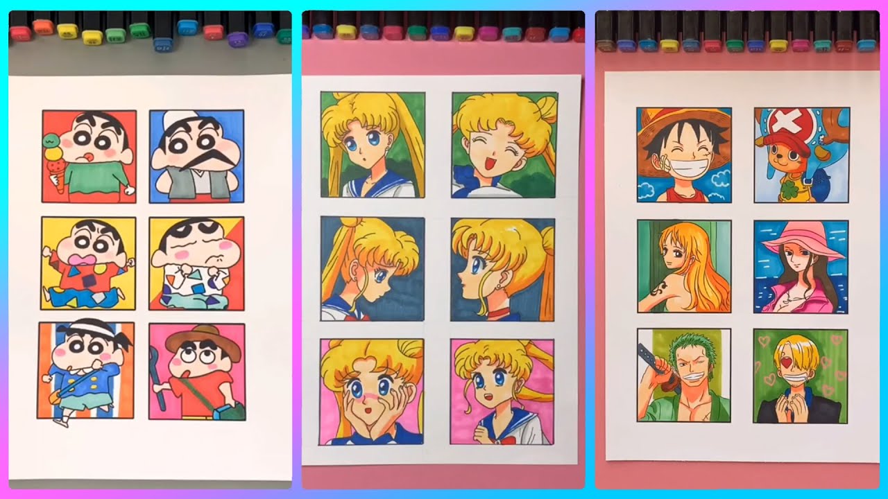 Vẽ các nhân vật hoạt hình bạn yêu thích | draw cartoon characters ...