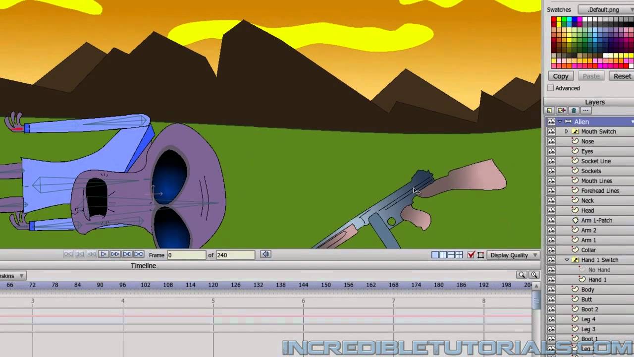 Steve and the Alien: Lesson 6-8: Animating Alien Looking Up - YouTube