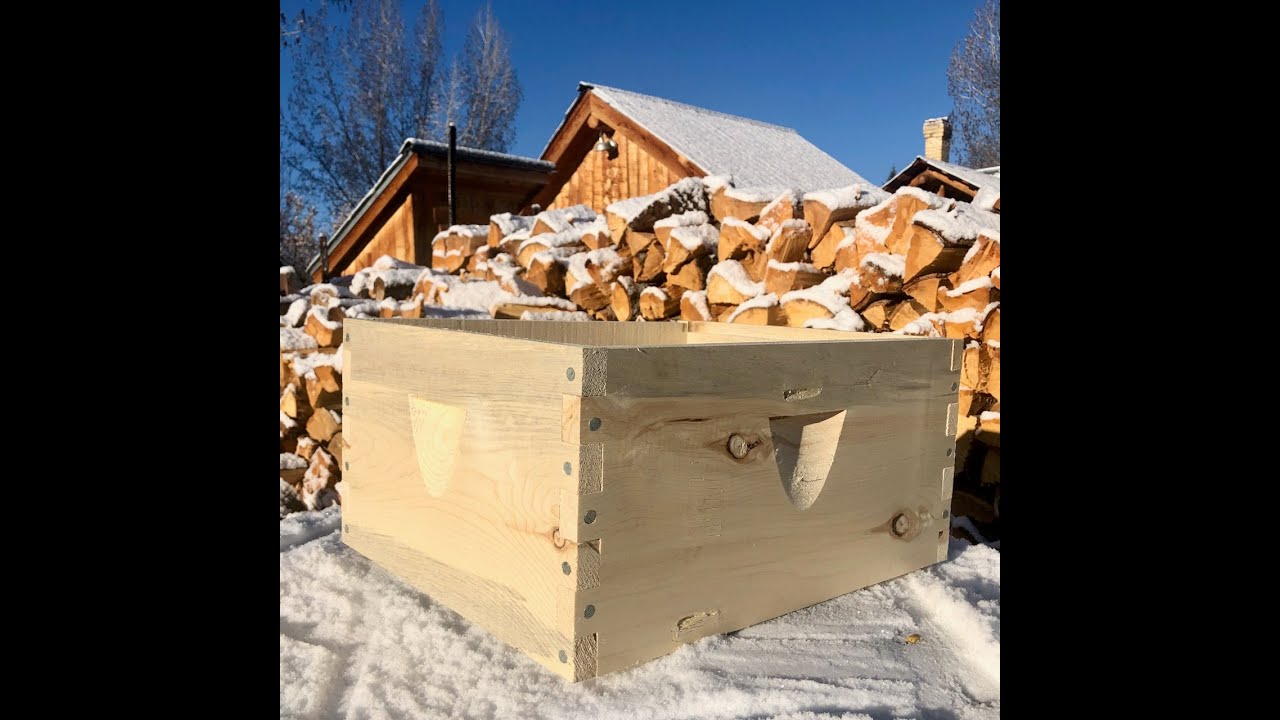 How to build your own bee box, an easy woodworking tutorial - YouTube