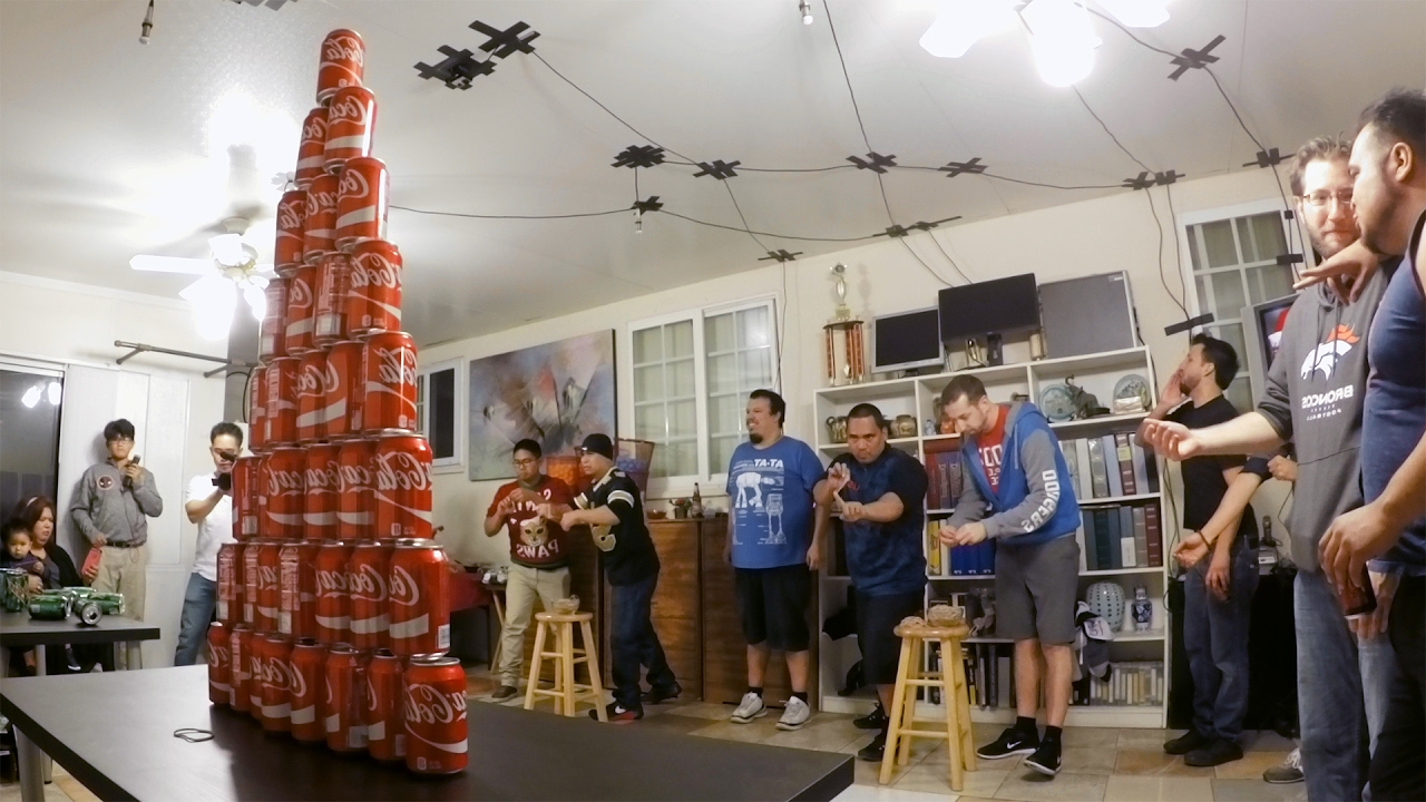 Extreme Rapid Fire | Knock Down All 36 Soda Cans! (Minute to Win It ...