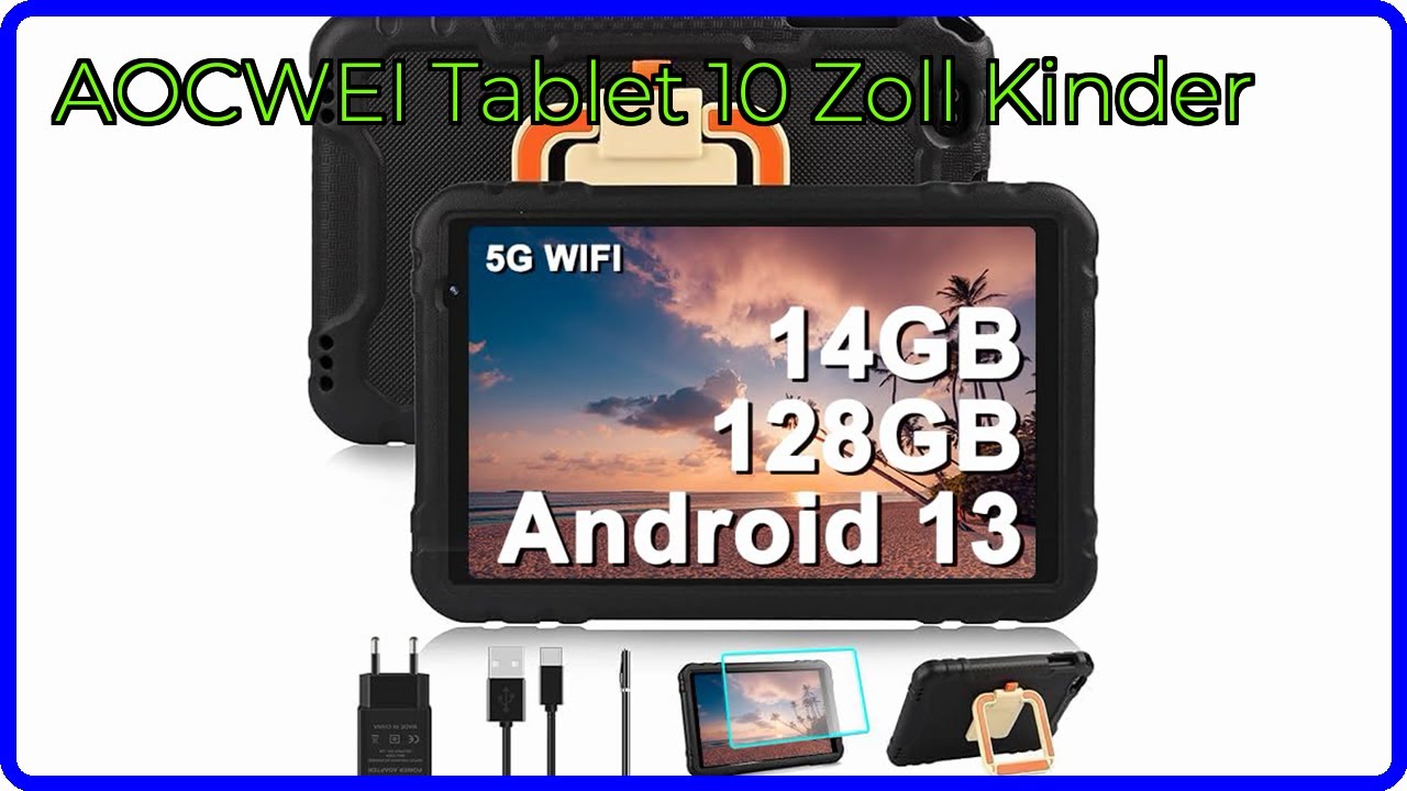 BEWERTUNG (2025): AOCWEI Tablet 10 Zoll Kinder. WESENTLICHE ...