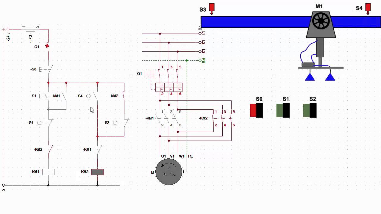 Ejercicio lógica cableada Desplazamiento lateral y vuelta al inicio ...