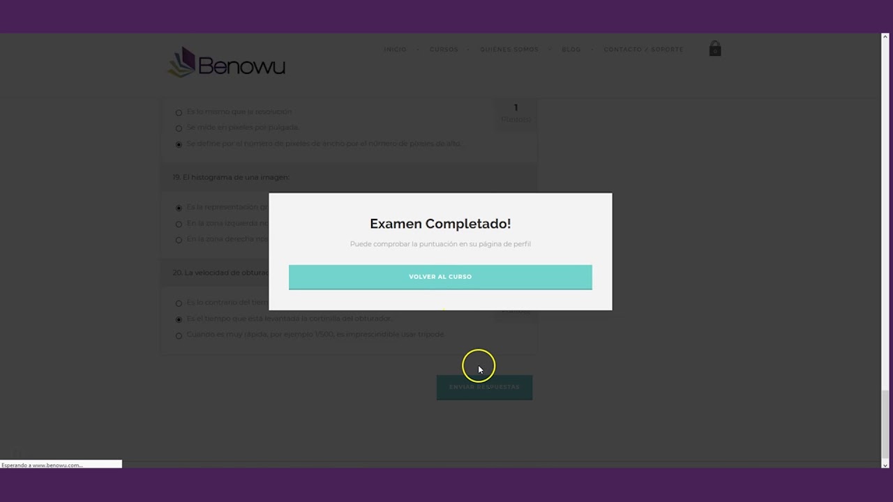 BENOWU - Haz tu examen final, comprueba tu puntuación y descarga tu ...