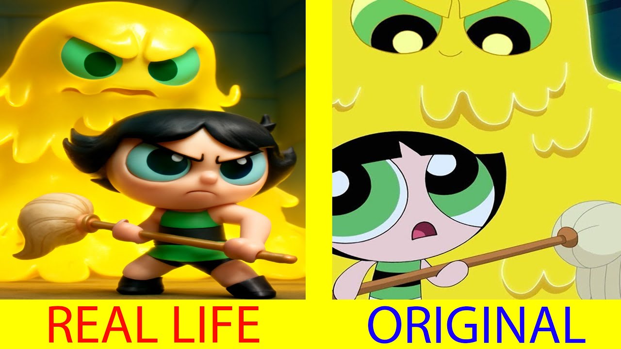 New Powerpuff Girls Compilation: Buttercup Fights the Shape Shifting ...
