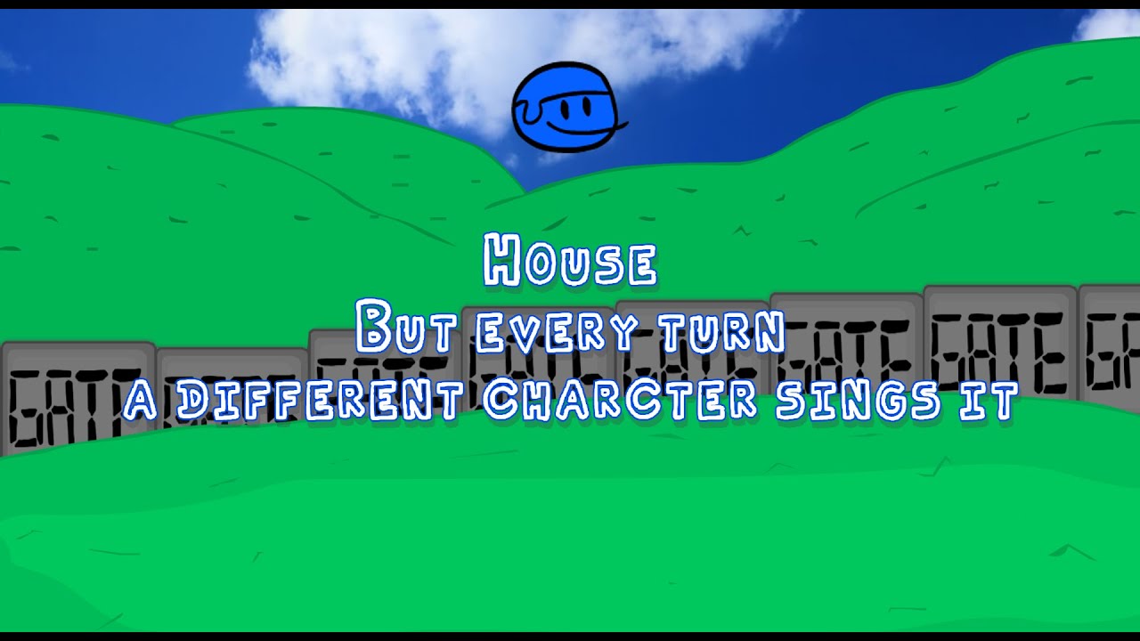 FNF - House but every turn a different charcter sings it - YouTube