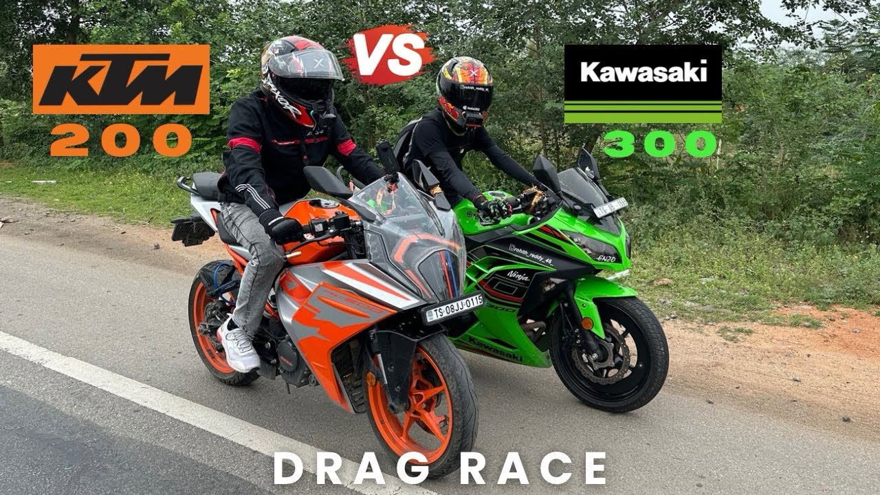 Ultimate Showdown : Ninja 300 vs Rc200 Drag Race - YouTube
