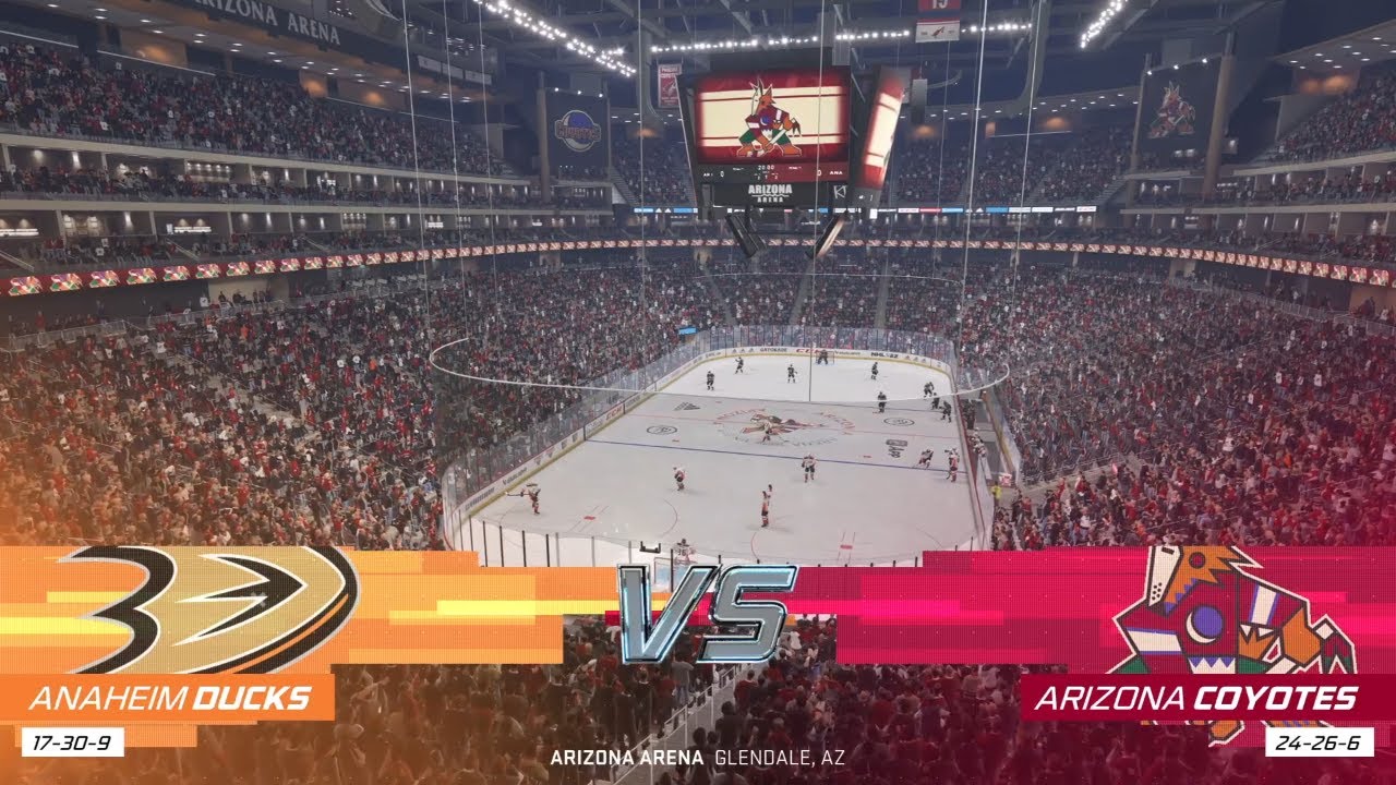 NHL 22 Full Match - Anaheim Ducks vs Arizona Coyotes - Simulation - YouTube