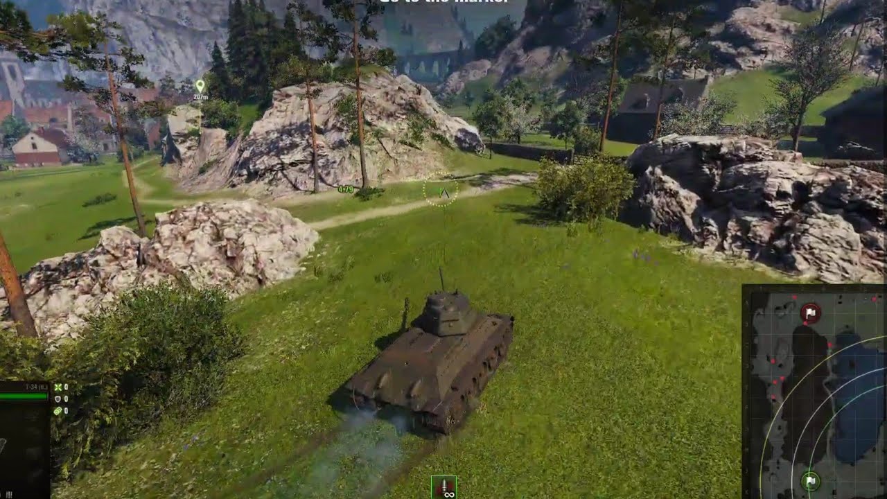 WOT on my pc at medium graphics at 20 FPS / topography game mode ...