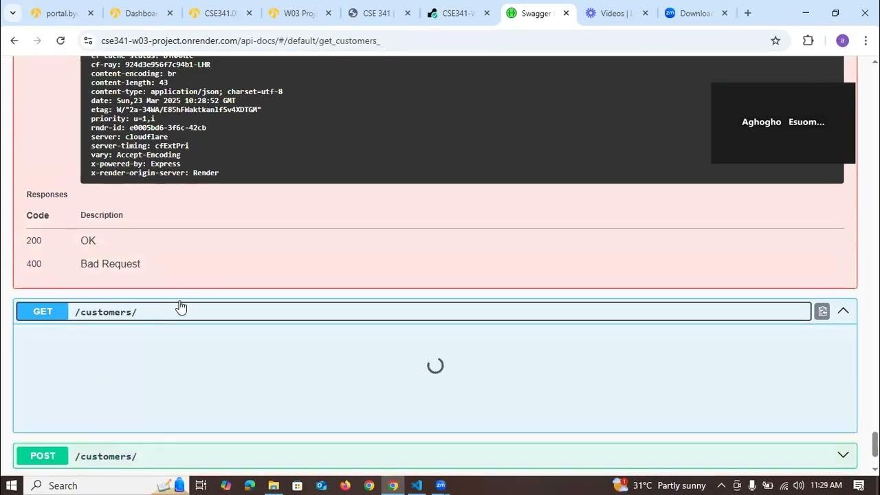 CSE341 - W03 Project - CRUD - YouTube