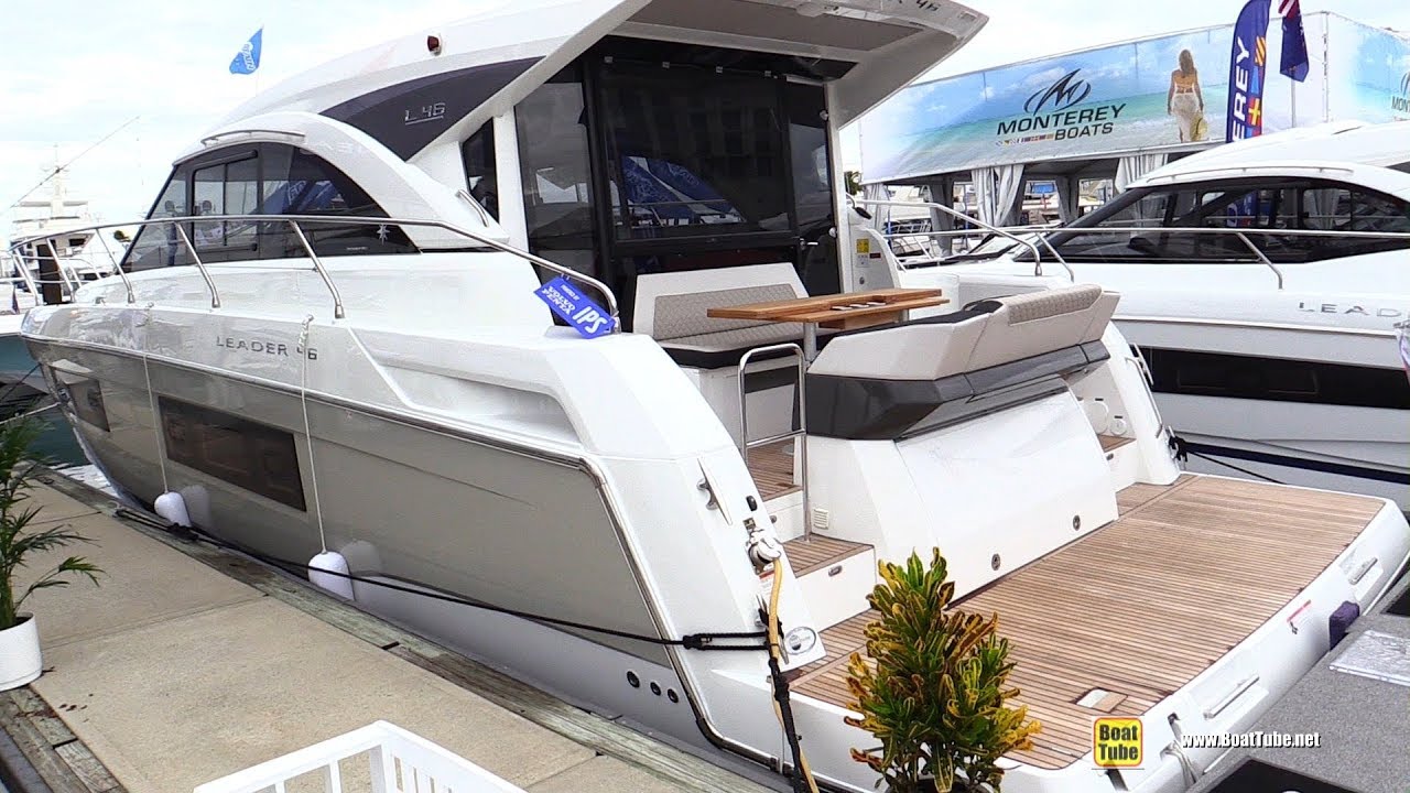2019 Jeanneau Leader 46 Motor Yacht - Walkaround - 2018 Fort Lauderdale ...