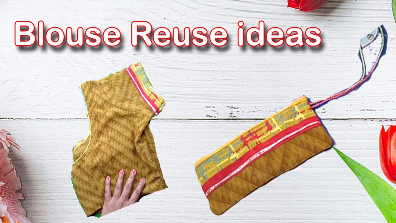 How to Reuse Old Blouse, Sewig Tutorial, Old Blouse Piece Reuse, Reuse ...