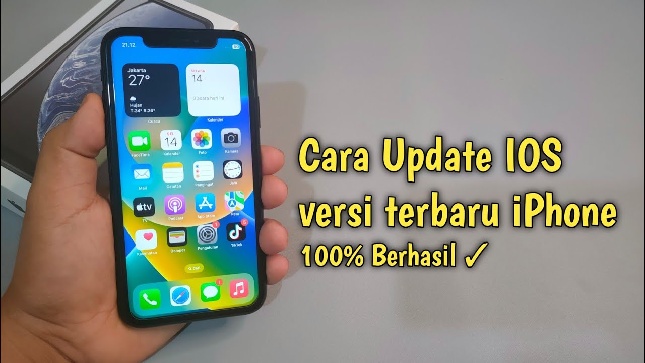 Cara Update IOS versi terbaru di Hp iPhone - YouTube