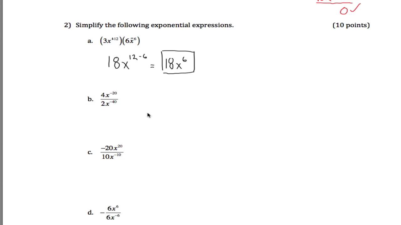 Polynomial long division and negative exponenets quiz - YouTube
