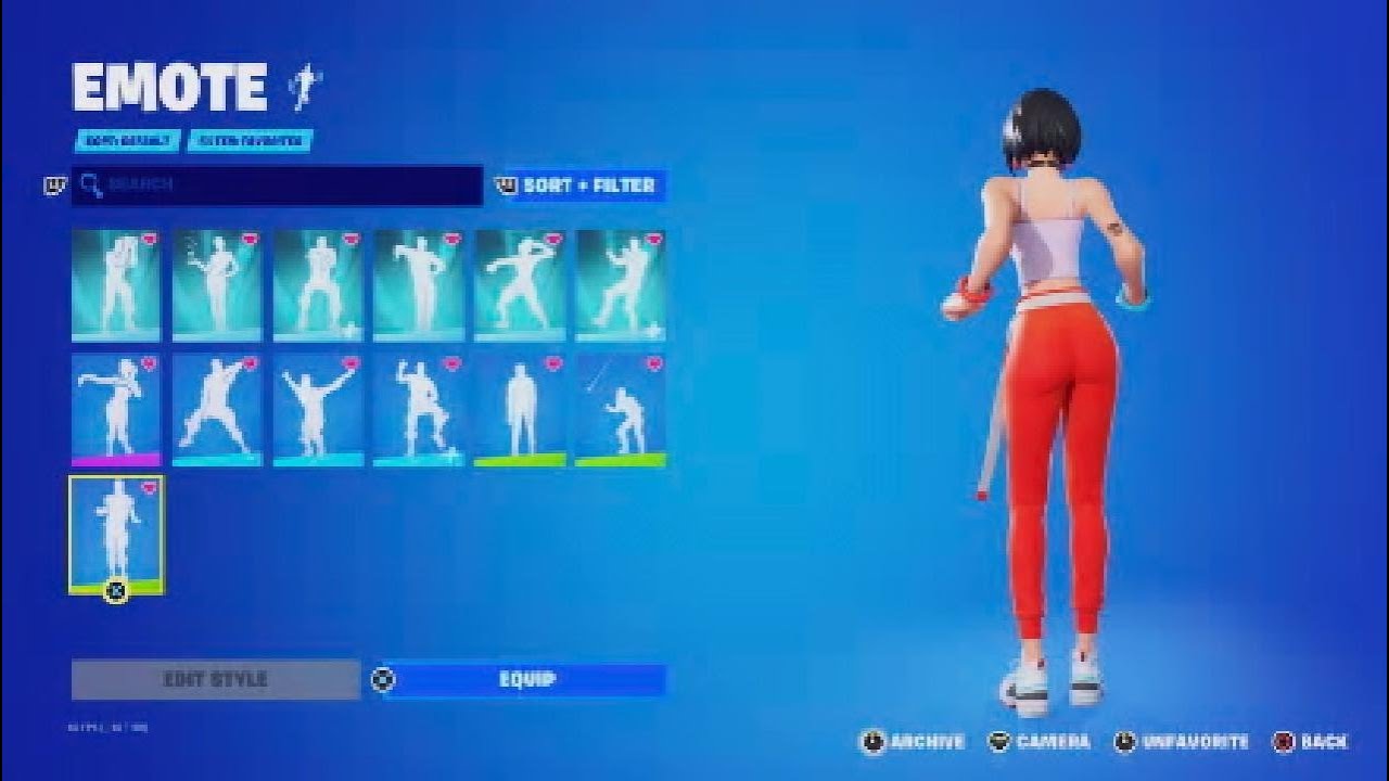 Fortnite Evie skin with sus emotes 🍊 - YouTube