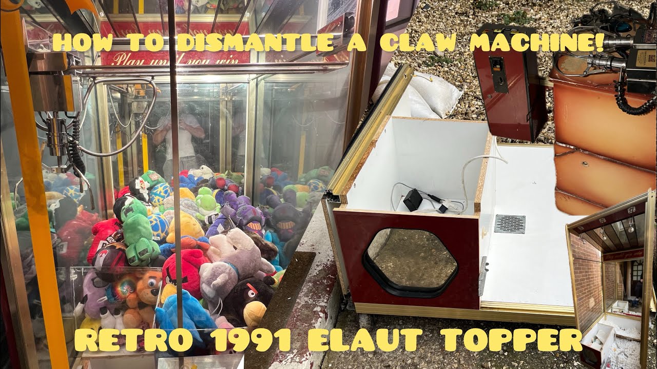 How To Dismantle An Elaut Claw Machine | 1991 Elaut Topper Crane - YouTube