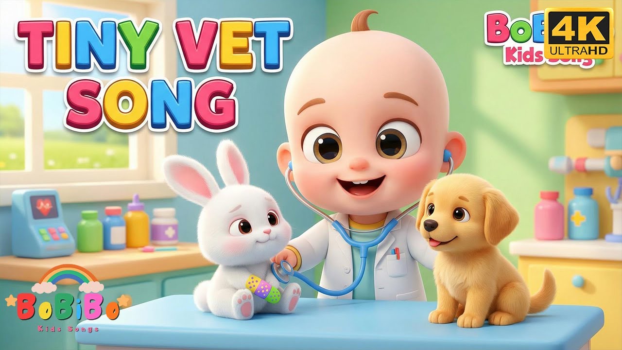 Tiny Vet Song! 🩺 Helping Sick Animals (Kitty, Puppy & Bunny) - YouTube