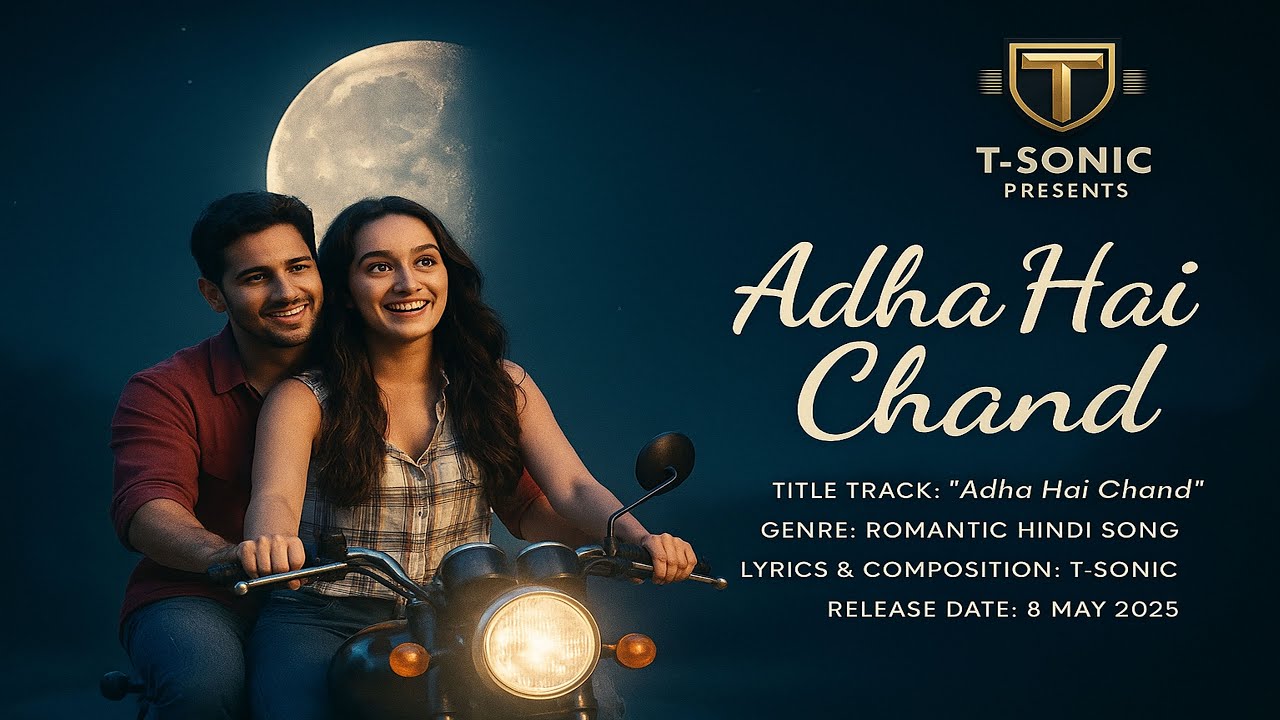 Adha Hai Chand | Romantic Hindi Song | T-Sonic - YouTube