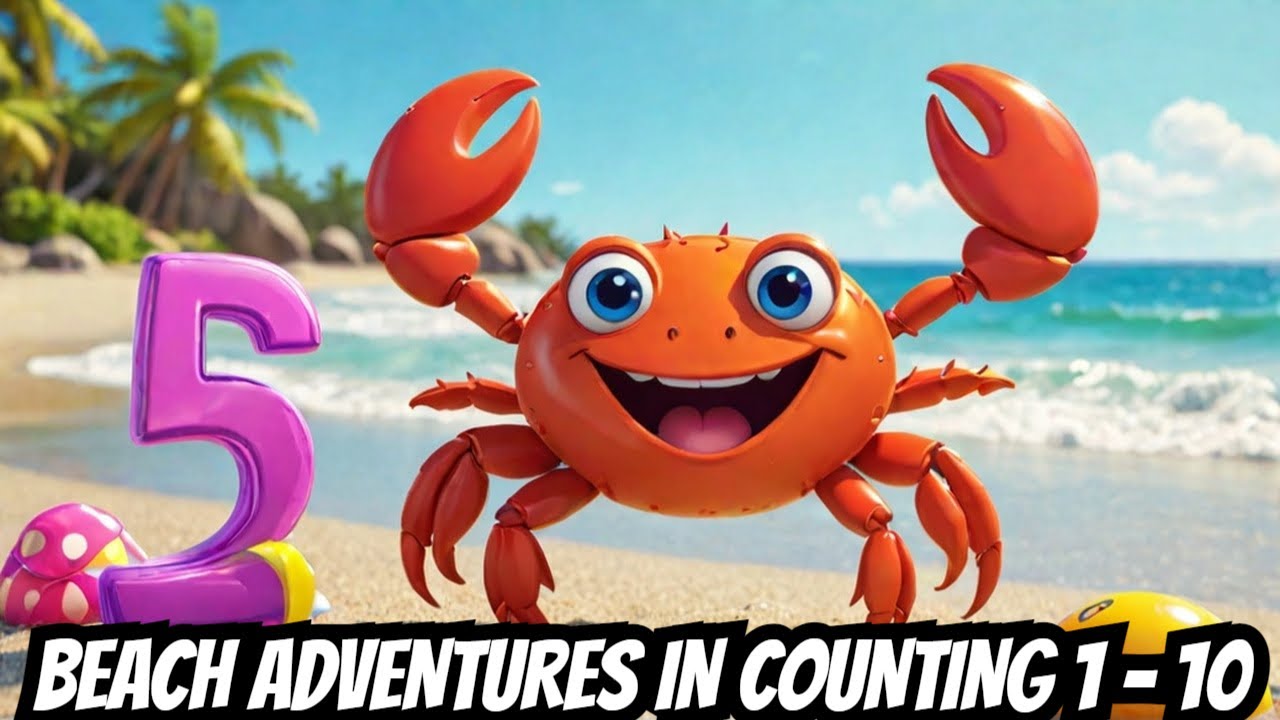 Beach Adventures in Counting: 1 to 10! - YouTube