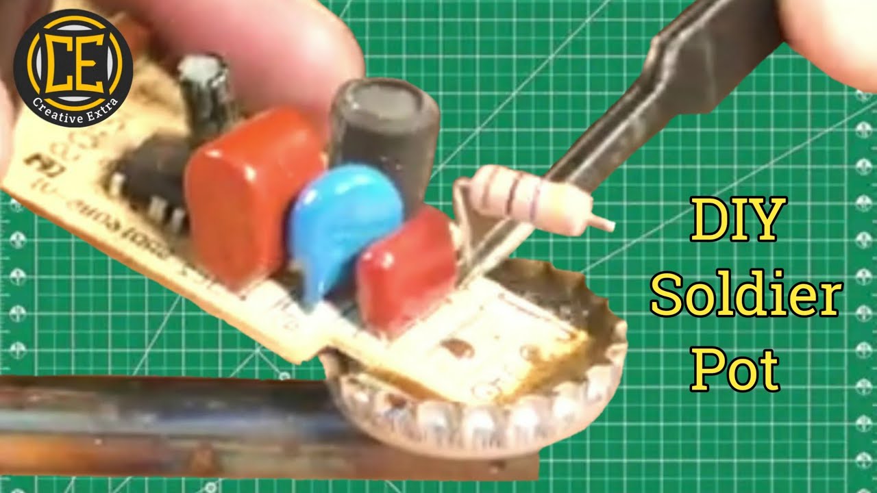 How to make a DIY Solder Pot with Soldering Iron || Homemade Solder Pot ...