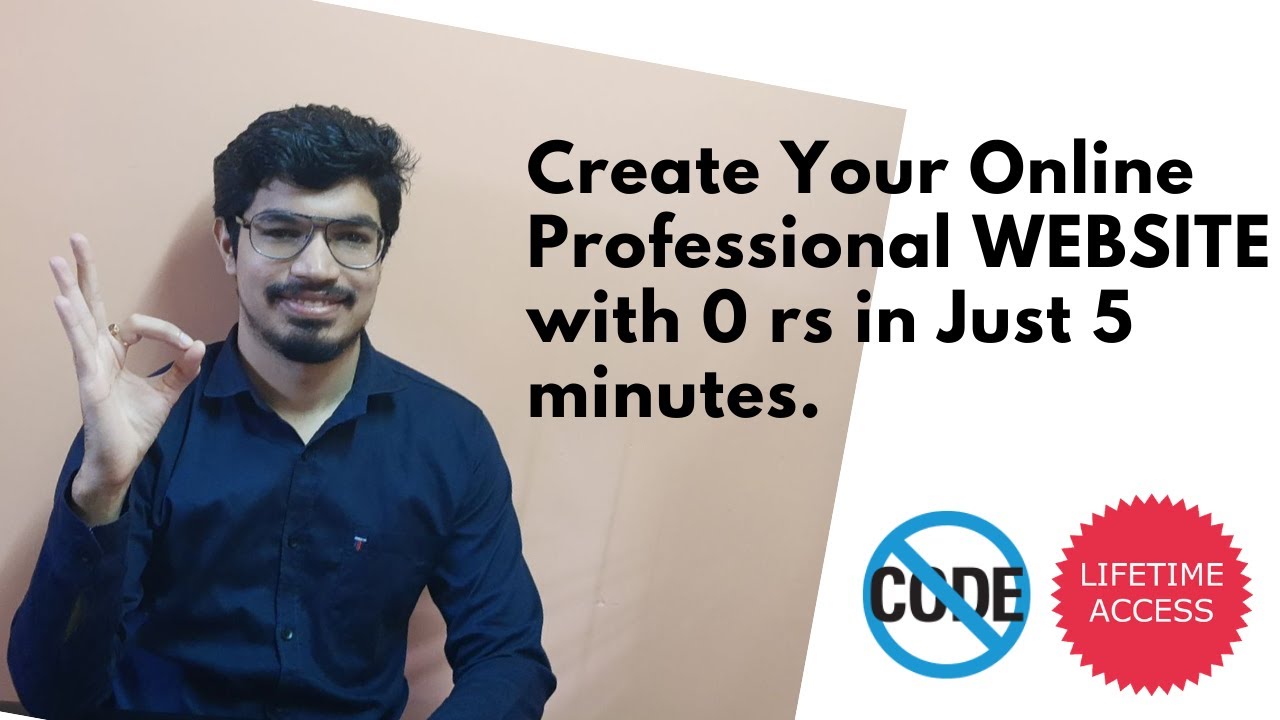 How to create Lifetime Free Access Professional Website within 5 ...
