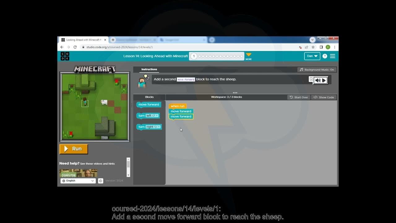 Learn Computer Science - Code.org - coursed-2024 L14L1 - YouTube