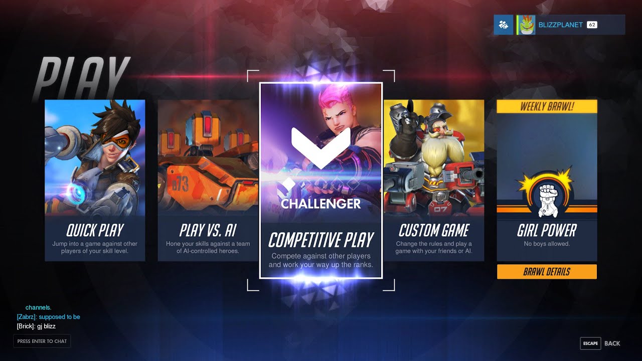 Competitive Play Mode in Overwatch # 1 - YouTube