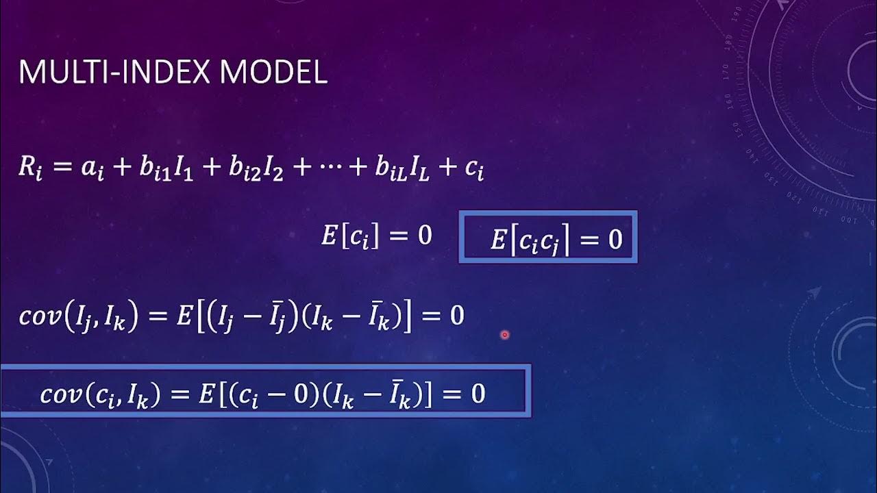 MPT Ch 6 Multi index model - YouTube
