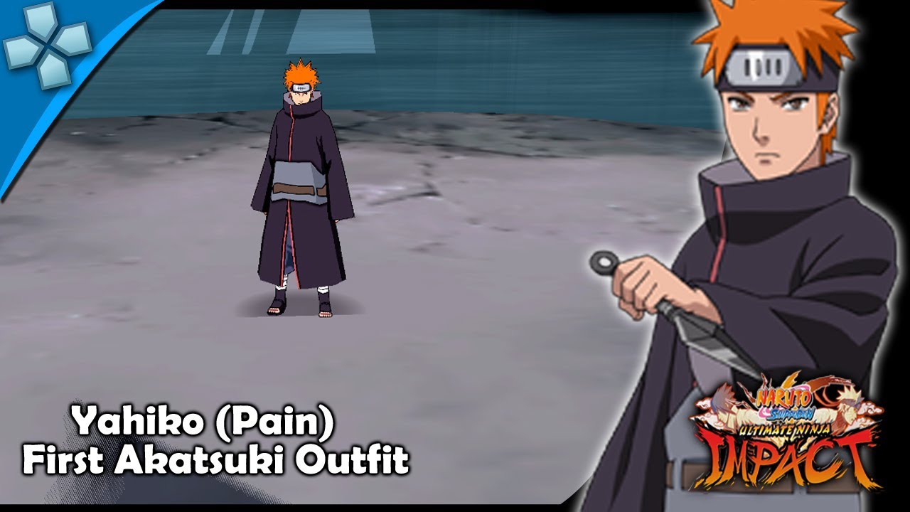 Yahiko (Pain) First Akatsuki Outfit Mod For Naruto Ultimate ninja Impact PPSSPP !! - YouTube