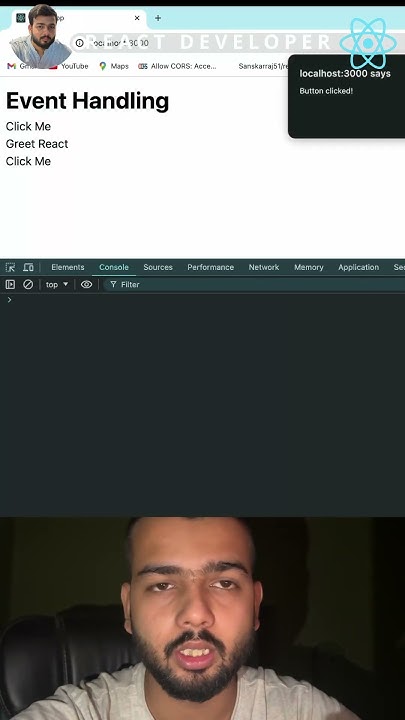 Master Event Handling In React Shorts Reactjs Javascript Webdevelopment Programming Youtube