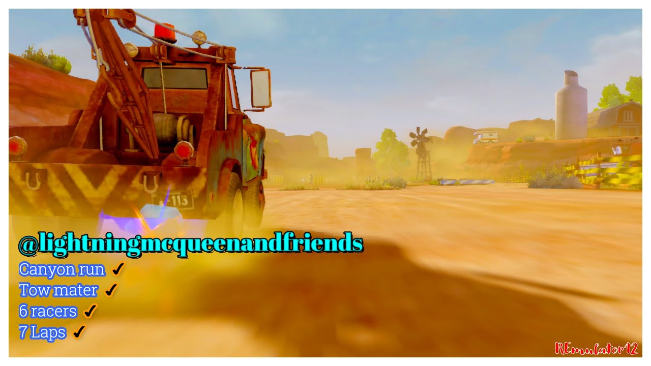 Cars 2 The Video Game | Tow Mater - Race Mode (6 Racers) | Canyon Run 7 ...