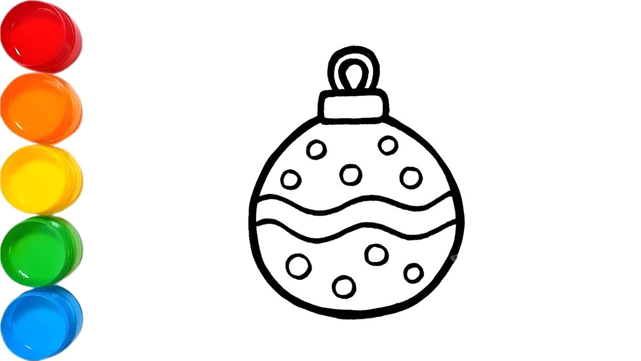 How to Draw a Christmas Ornament Easy | Step-by-Step Drawing for Kids ...