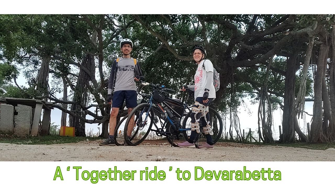 Cycle/bike ride Hosur to Devarabetta,(Hillock and a temple on the top ...