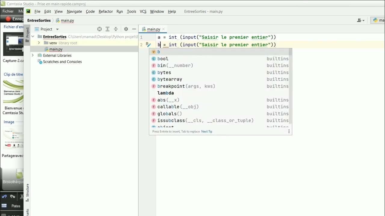 Tutoriel 3 Entrée/sortie en python - YouTube