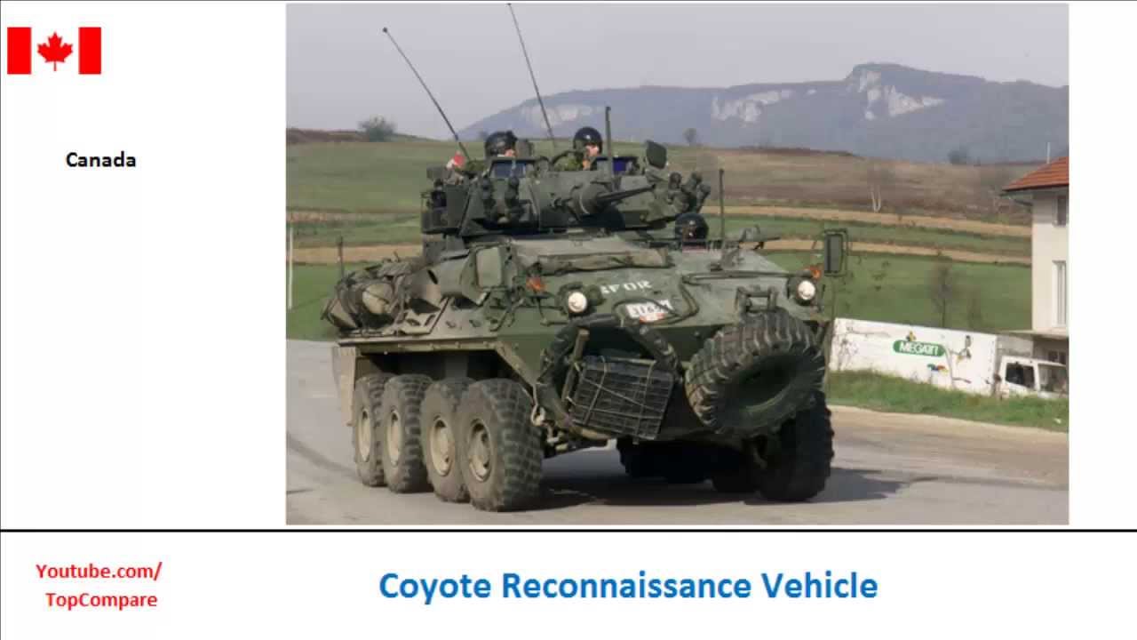 LAV III compared with Coyote Reconnaissance Vehicle, 8x8 armored ...