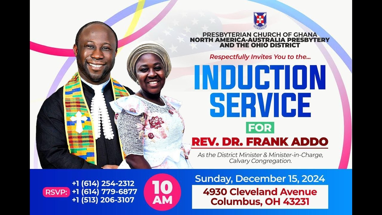 INDUCTION OF REV. DR. FRANK ADDO AS OHIO DISTRICT MINISTER - YouTube
