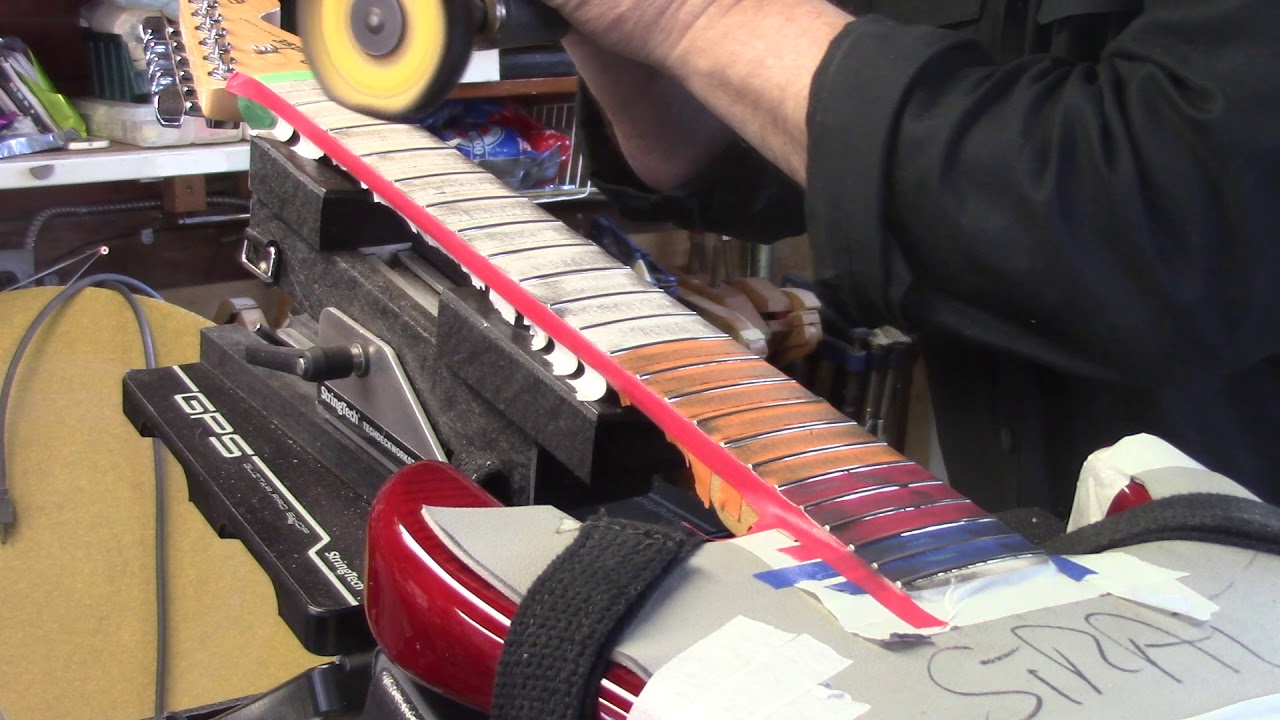 Floating Strat bridge / Compensated Nut @StringTechWorkstations - YouTube