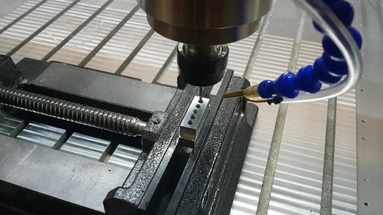 Milling M4 threads - YouTube