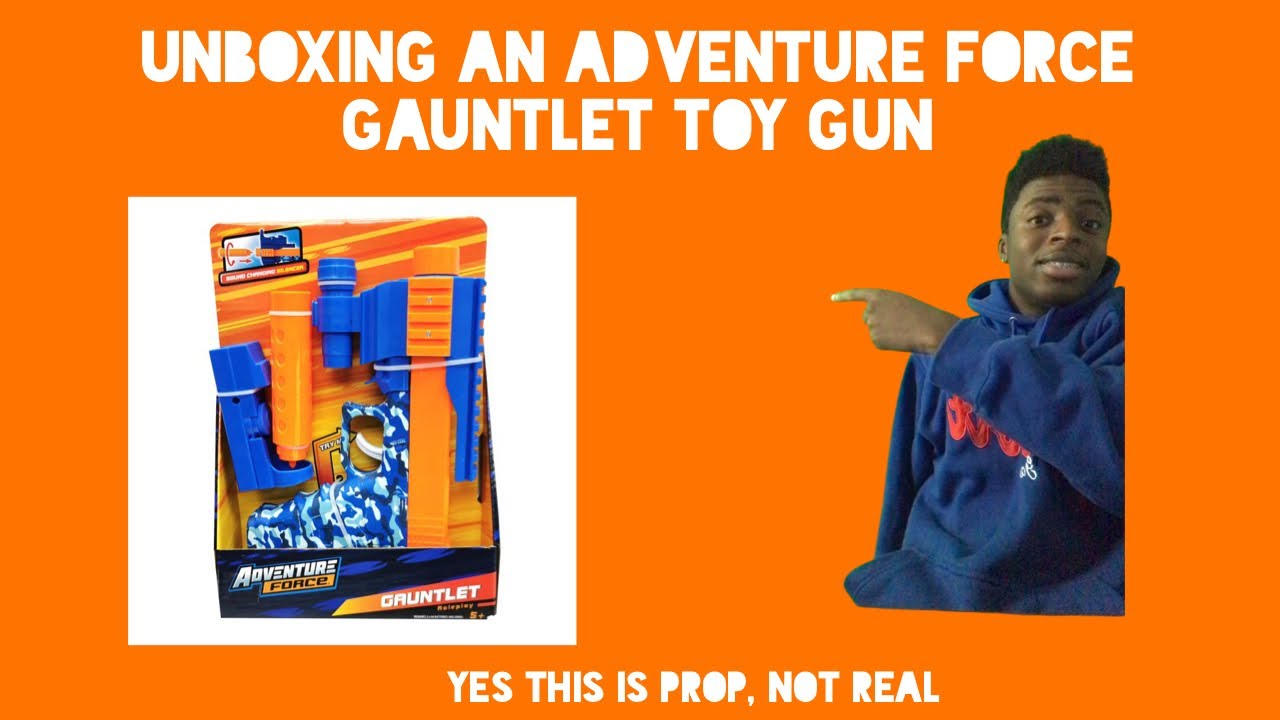 Unboxing An Adventure Force Gauntlet Toy Gun - YouTube