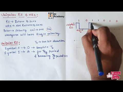DC#11 Unipolar RZ and NRZ line coding in digital communication || EC ...