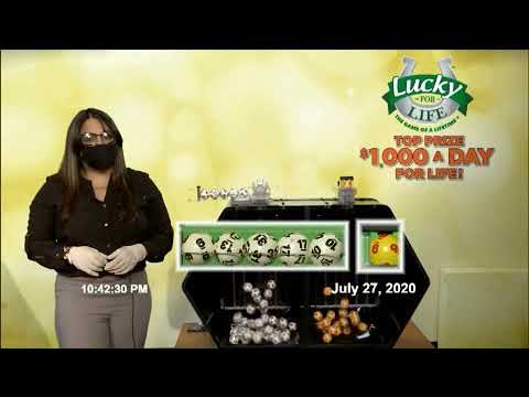 Lucky for Life Drawing For 07/27/2020 - YouTube