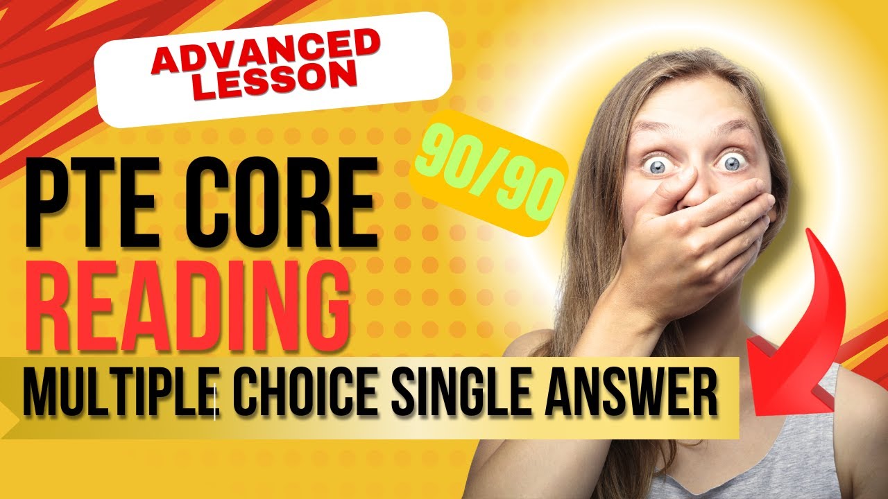 PTE Core Multiple Choice Single Answer: Strategy + What You Should Do ...