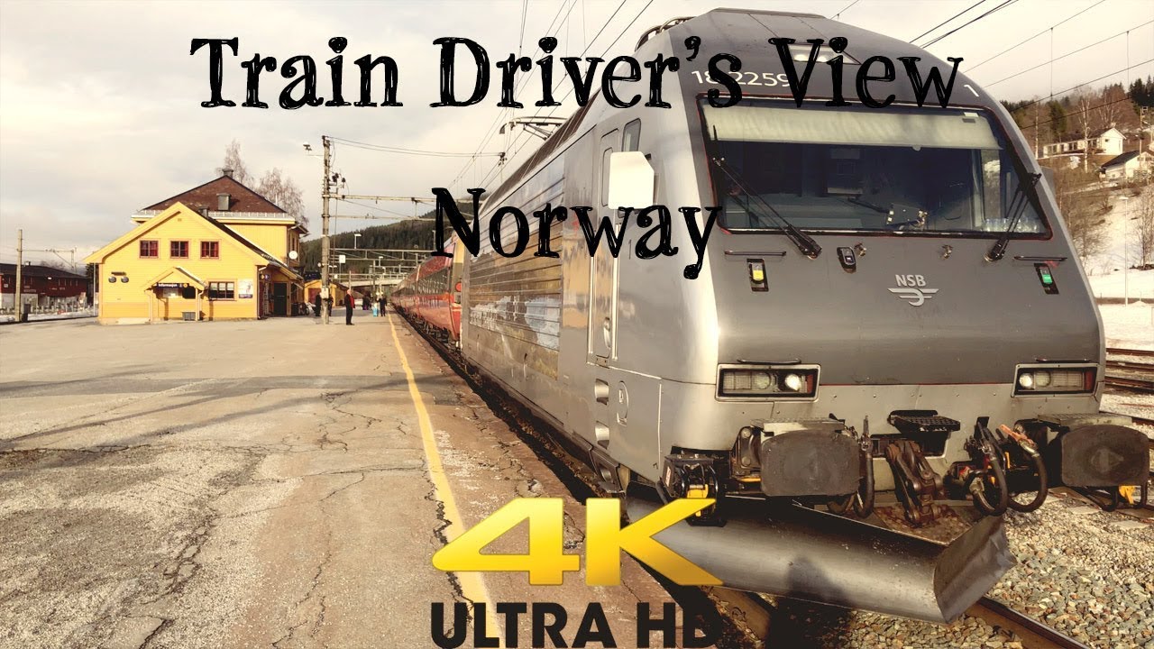 TRAIN DRIVER'S VIEW: From l to Voss on the Bergen Line in UltraHD ...