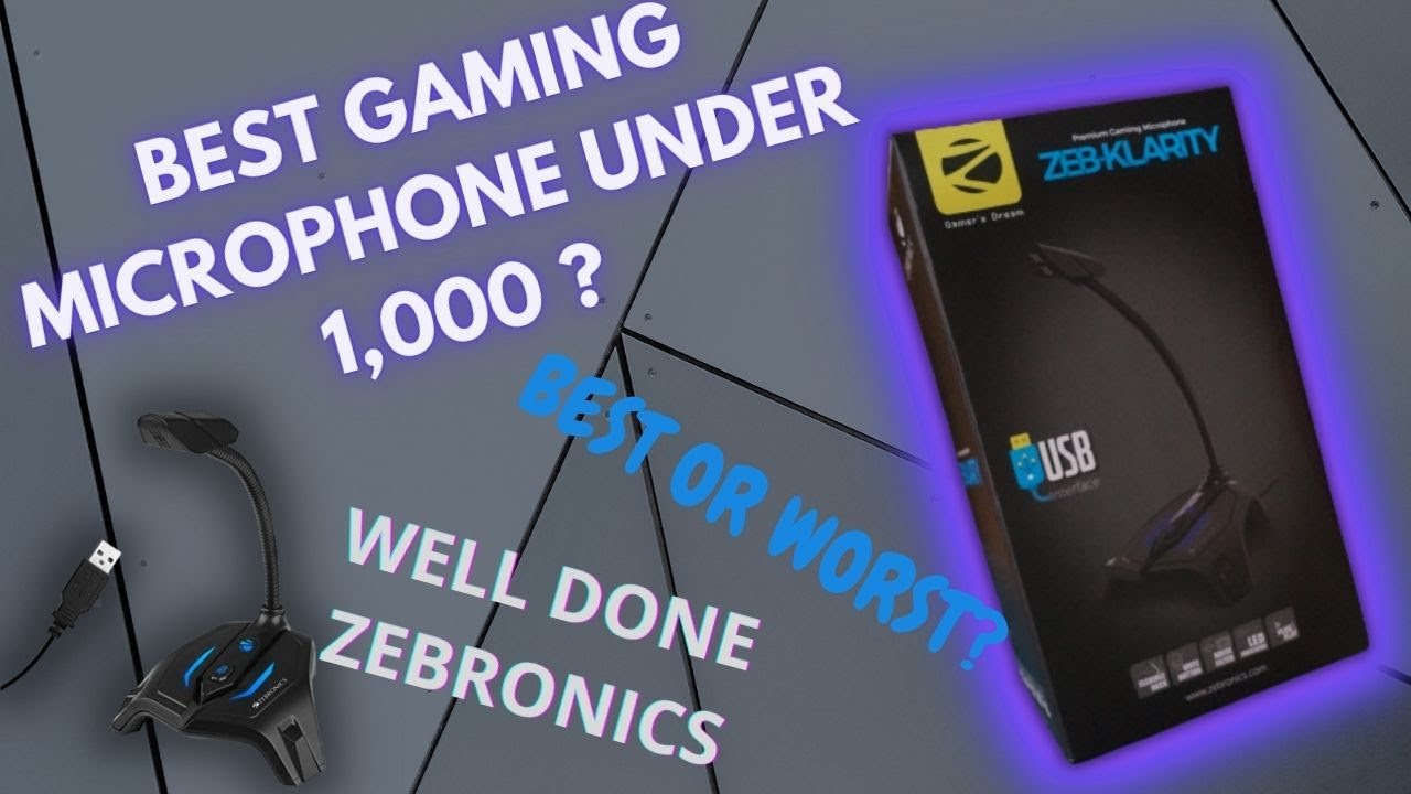 ZEBRONICS- ZEB KLARITY CONDENSER MIC UNBOXING AND FEATURES well done ...