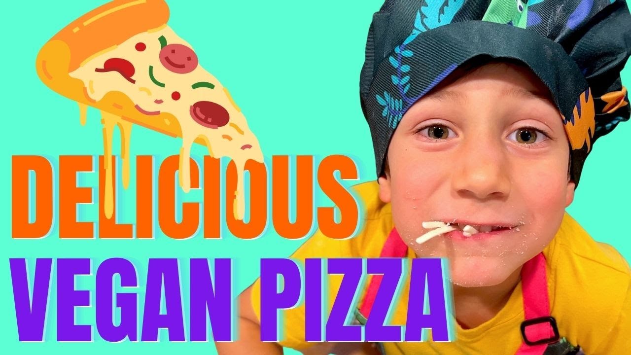 Kid Chefs Show You How To Make Easy & Delicious Vegan Pizza! - YouTube